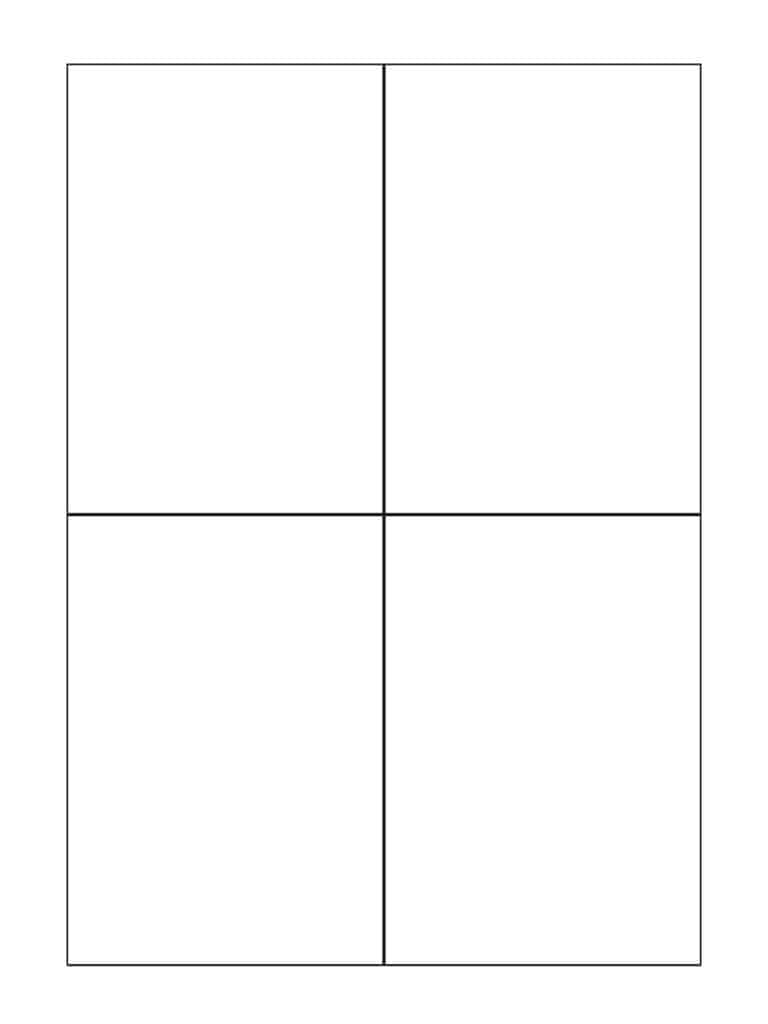 White Paper Square Cut Labels - 4 Per A4 Sheet - 105 X 148.5mm ...
